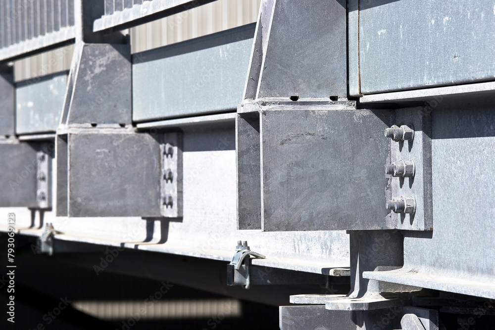 Structural node of a new prefabricated structure, steel carpentry with ...