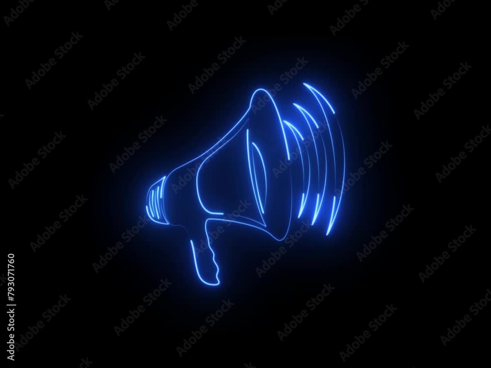 Animated of speaker volume. voice and soundtrack wave equalizer. Sound ...