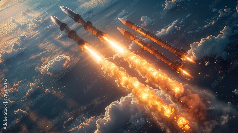 Dynamic launch sequence of hypersonic missile from mobile platform ...