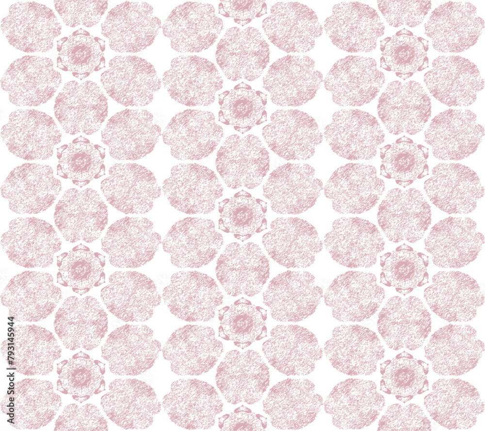 seamless texture overlay pattern with pink flowers Stock Illustration ...