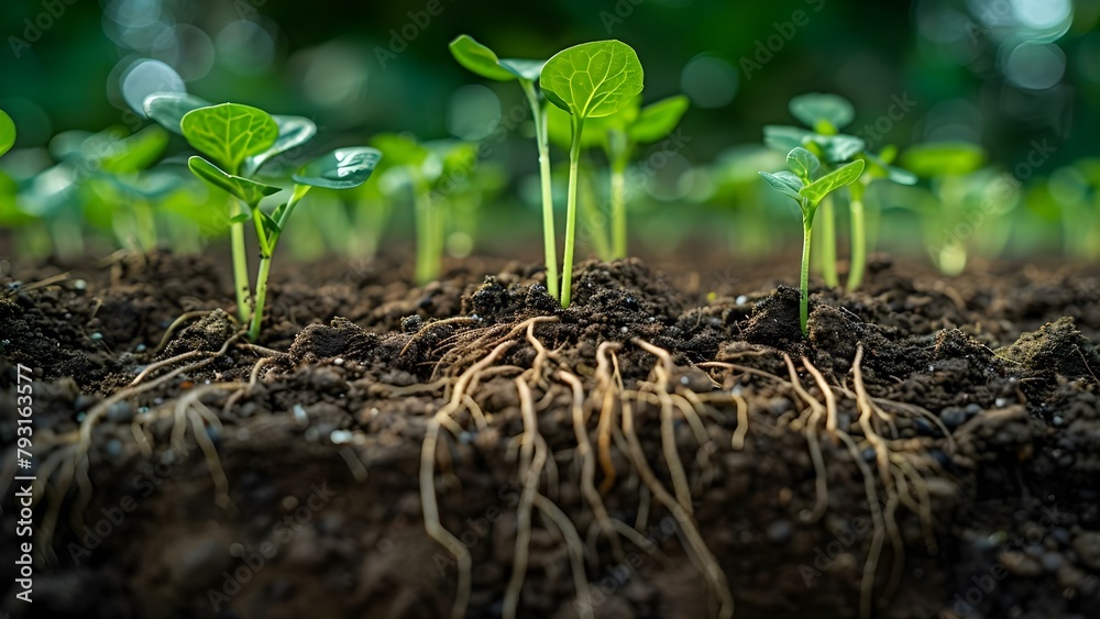 Exploring the Significance of Soil Health through a Closeup of Plant ...