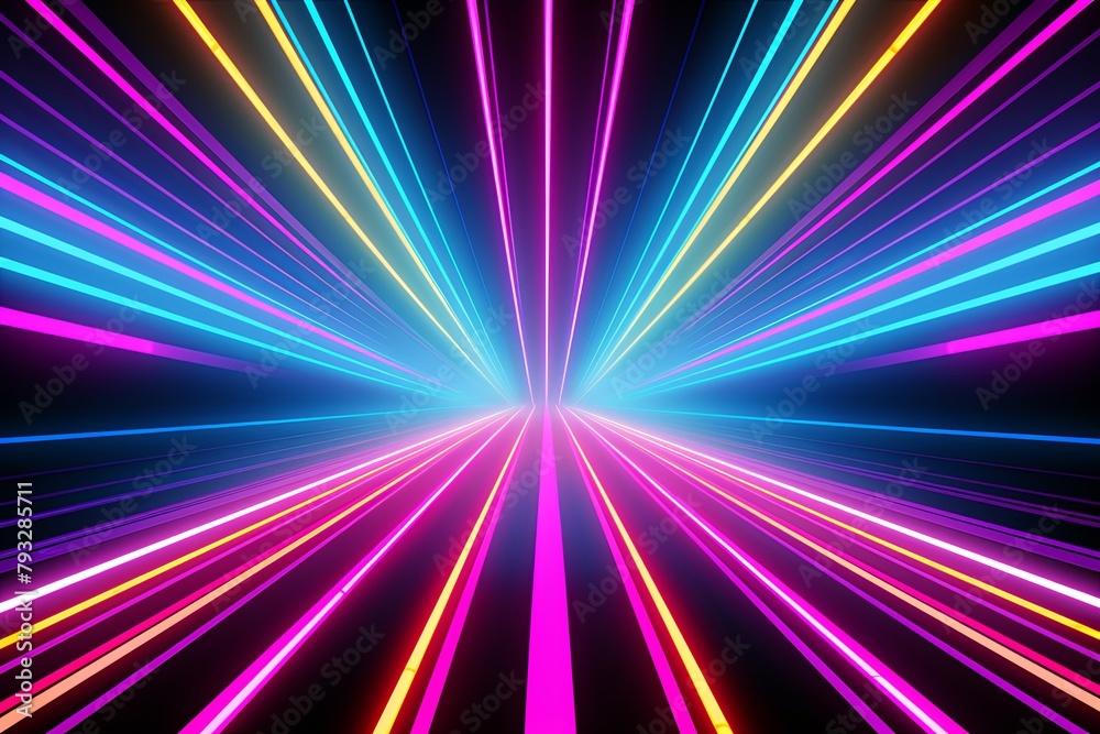 Neon Streaks Event Graphics: Roll into the Retro Disco Fever - Flyer ...