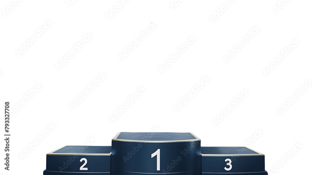 blue winners podium with the numbers 1, 2, 3 on it. Stock Illustration ...