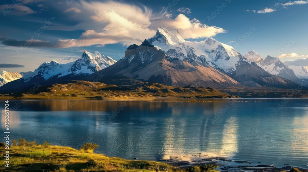 Discover a vibrant and majestic nature landscape, where stunning ...