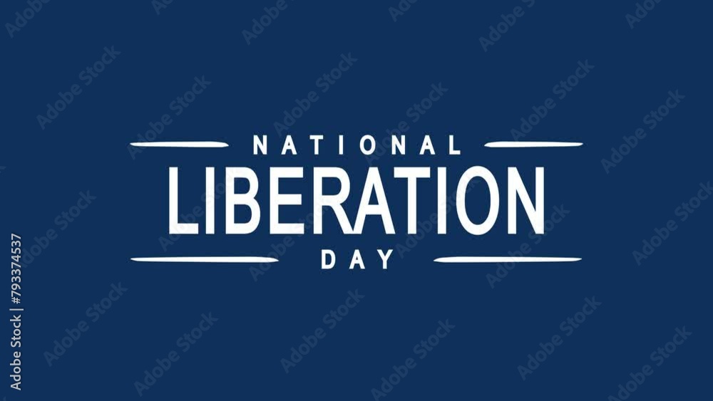 National Liberation Day Text Animation. Great for National Liberation ...