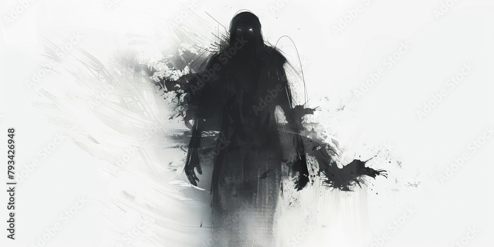 Cursed: The Shadowed Figure and Foreboding Presence - Visualize a ...