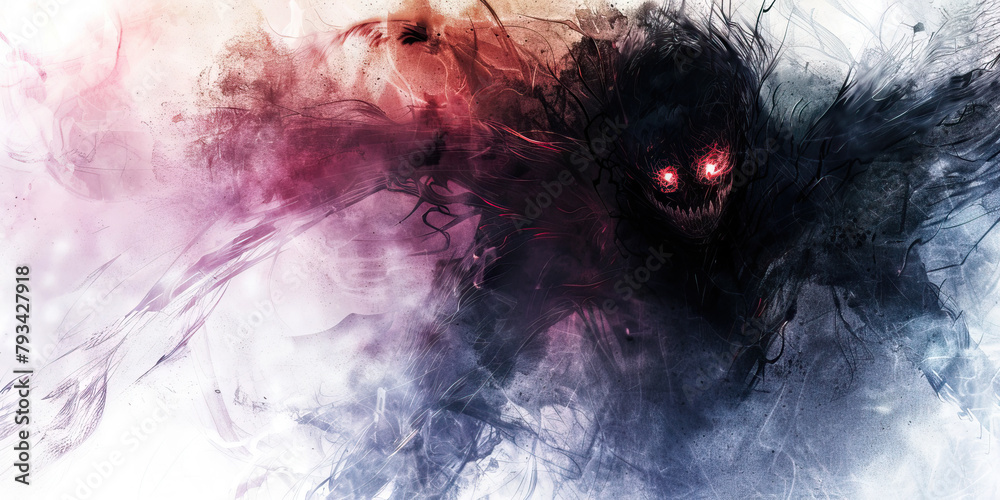 Vengeful Spirit: The Dark Aura and Malevolent Gaze - Imagine a dark ...