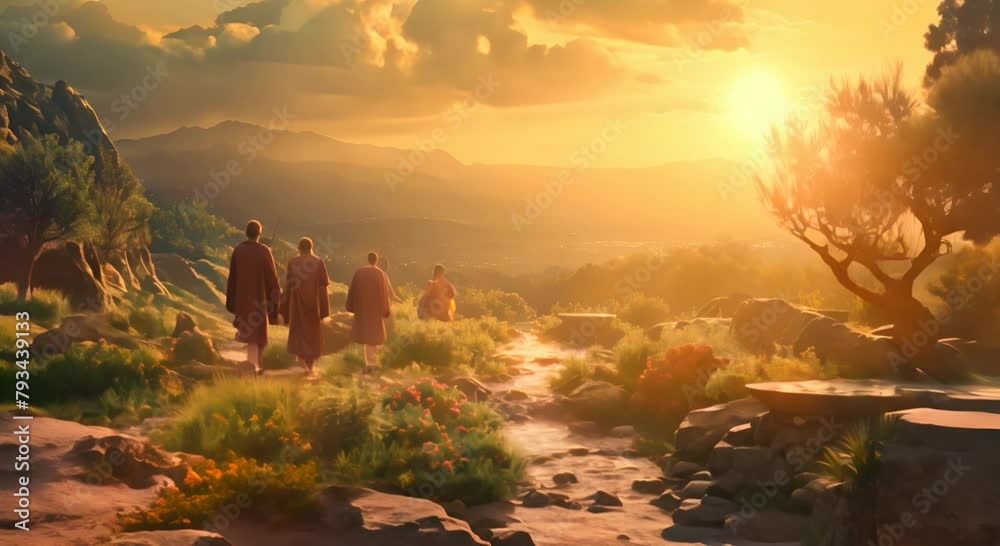 Vidéo Stock scenes of Jesus' final days, from his agonizing prayer in ...