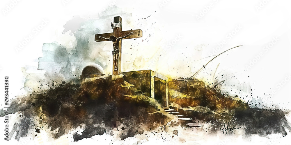 Redeemer: The Cross and Open Tomb - Visualize Jesus on the cross with ...