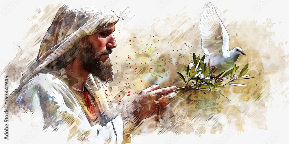 Prince of Peace: The Dove and Olive Branch - Picture Jesus with a dove ...
