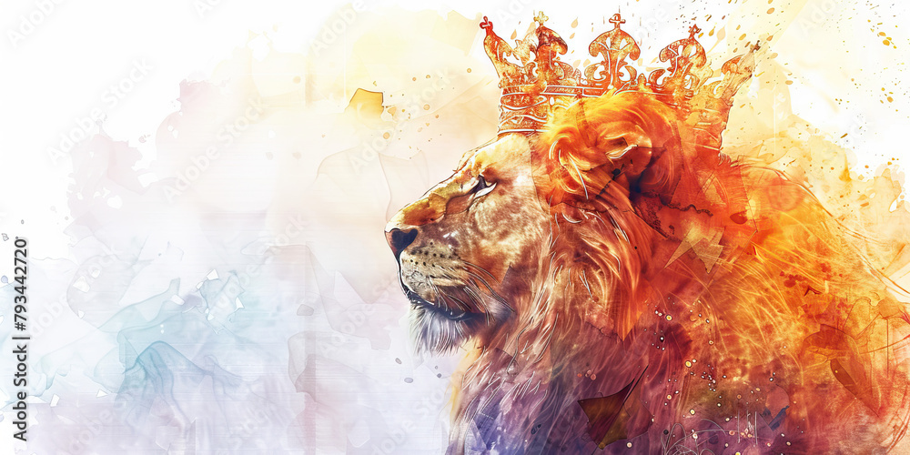 Lion of Judah: The Lion and Crown - Imagine Jesus as a lion with a ...