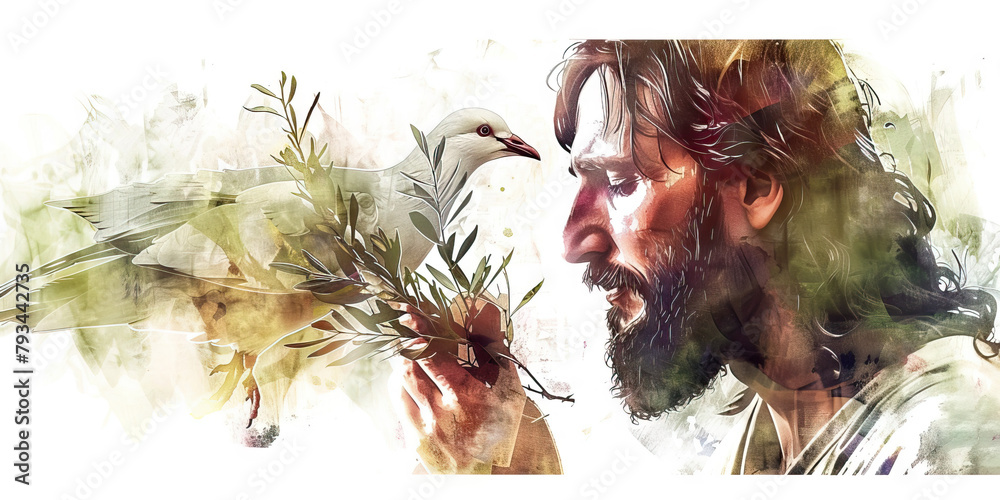 Prince of Peace: The Dove and Olive Branch - Picture Jesus with a dove ...
