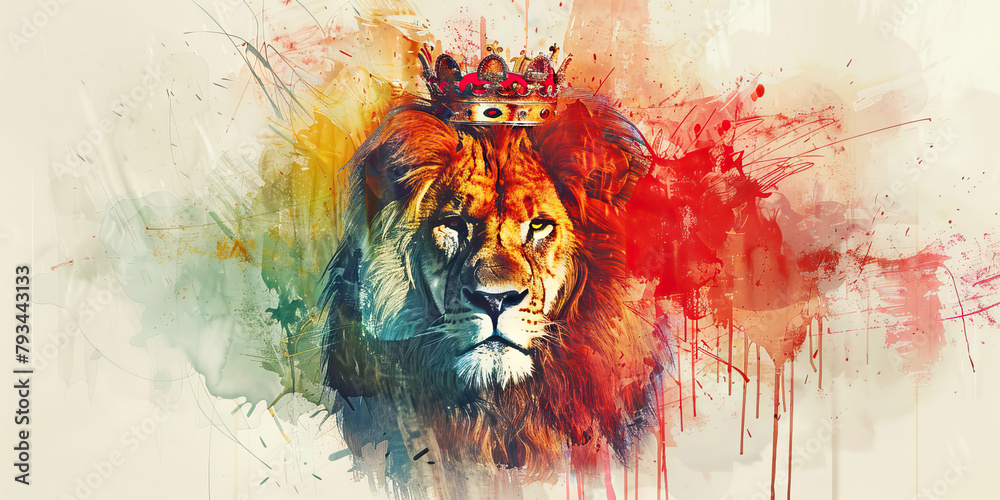 Lion of Judah: The Lion and Crown - Imagine Jesus as a lion with a ...