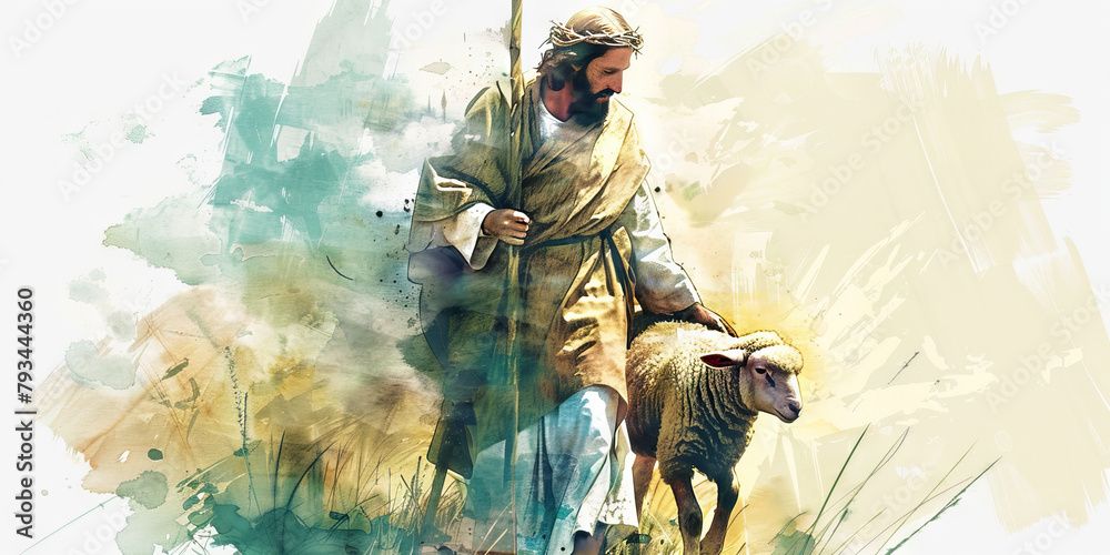Good Shepherd: The Shepherd Carrying a Lamb - Picture Jesus as the good ...