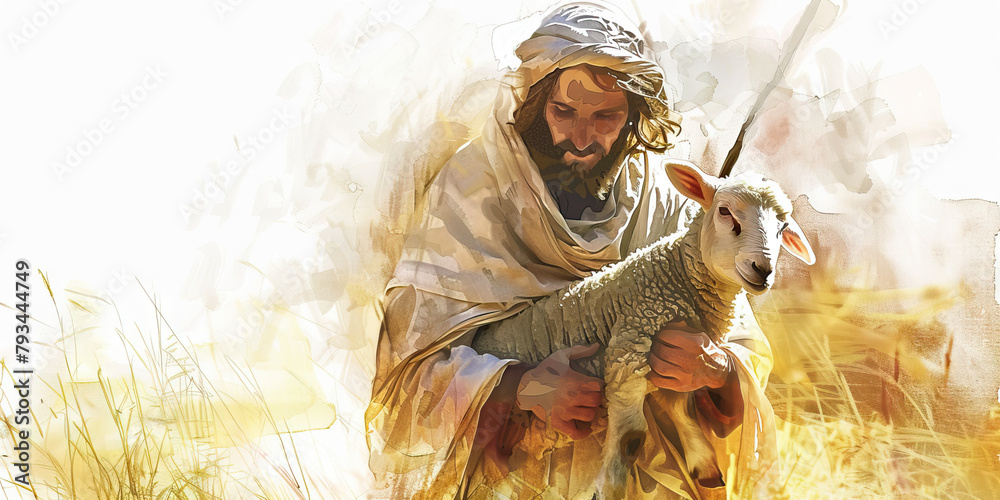 Good Shepherd: The Shepherd Carrying a Lamb - Picture Jesus as the good ...