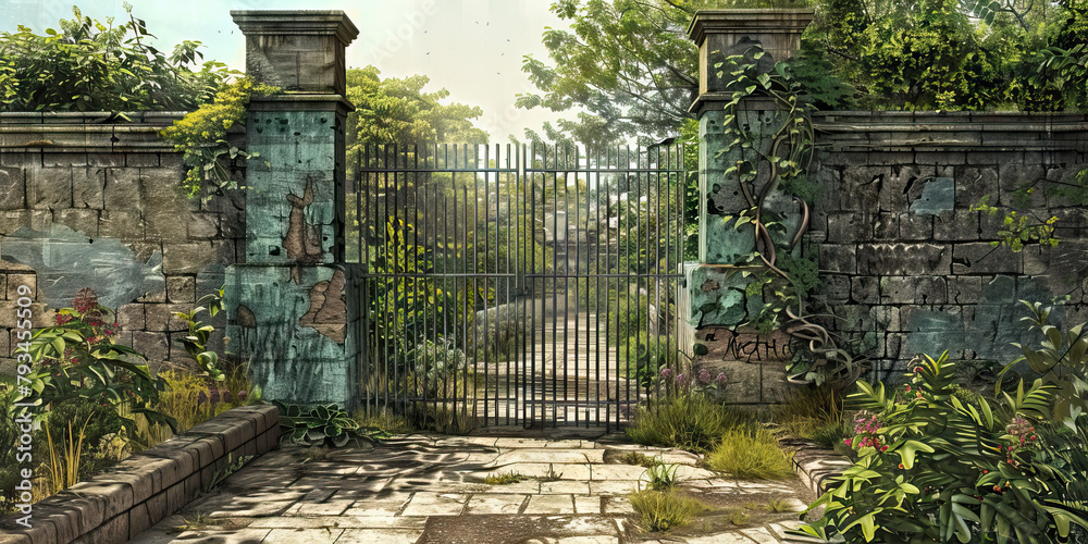 Isolation: The Walled Garden and Closed Gates - Visualize a walled ...