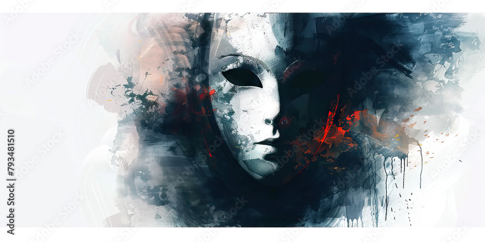 Deception: The Masked Figure and Hidden Agenda - Visualize a masked ...