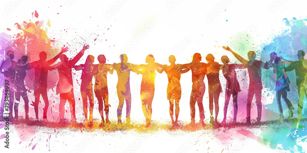 Community Support: The Circle of People and Embracing Arms - Visualize ...