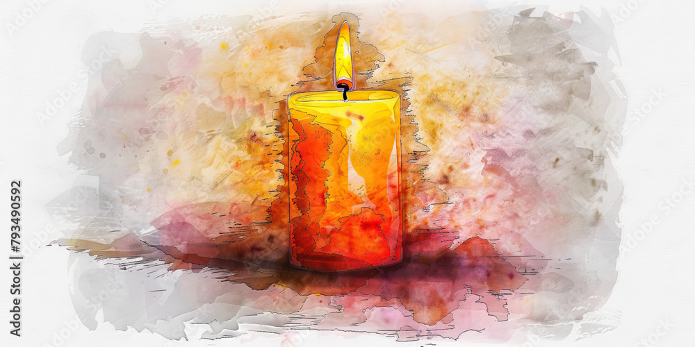 Rituals of Mourning: The Candle and Flickering Flame - Imagine a candle ...