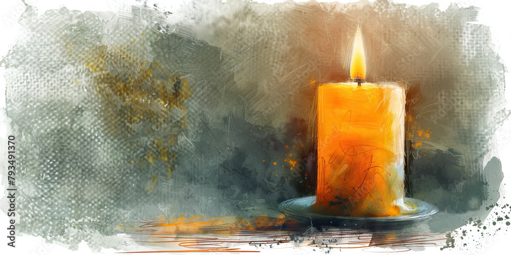 Rituals of Mourning: The Candle and Flickering Flame - Imagine a candle ...