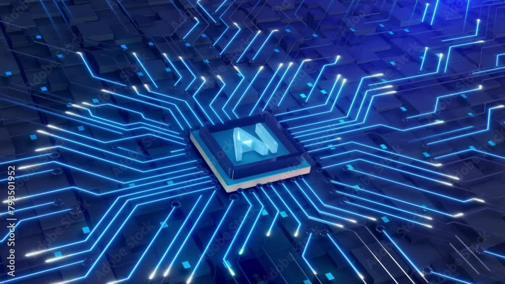 AI controls global network. Robot hand point Earth cyber space. Robotic ...