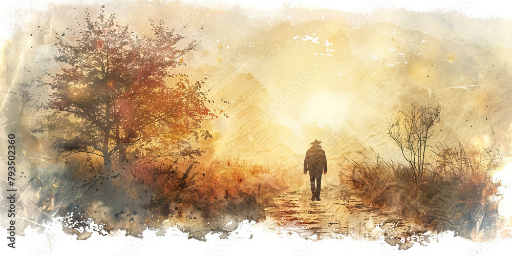 The Pilgrim's Path and Journey of Faith - Visualize a pilgrim walking a ...