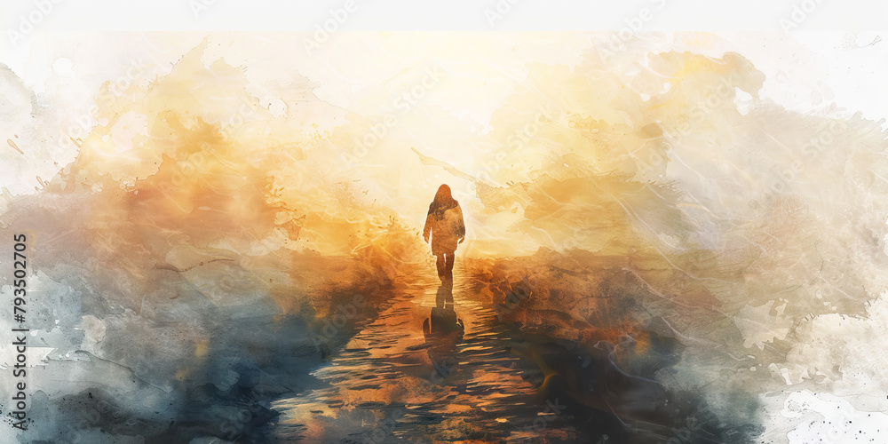 The Pilgrim's Path and Journey of Faith - Visualize a pilgrim walking a ...
