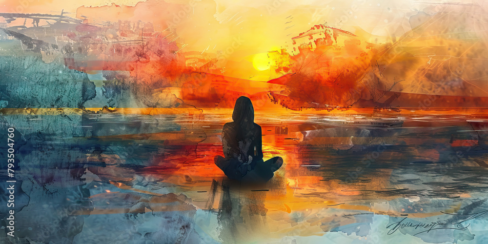 The Spiritual Retreat and Inner Reflection - Picture someone on a ...