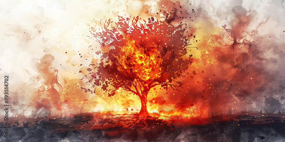 The Burning Bush and Spiritual Rebirth - Imagine a burning bush ...