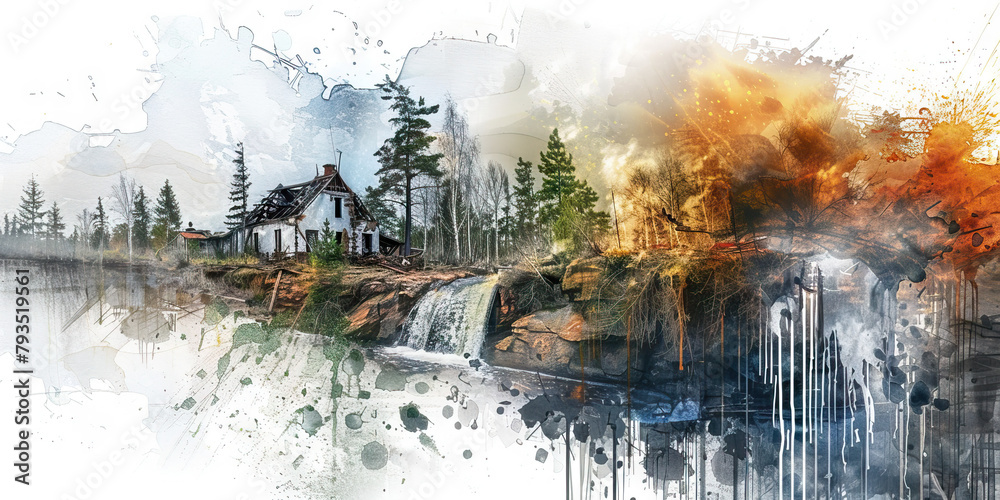 The Devastated Landscape and Restoring Faith - Visualize a devastated ...