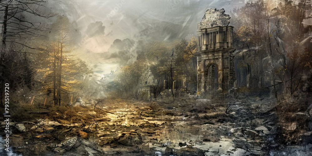 The Devastated Landscape and Restoring Faith - Visualize a devastated ...