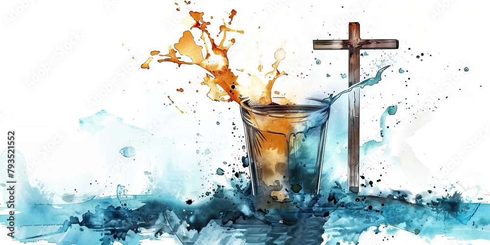Grace: The Overflowing Cup and Cross - Picture an overflowing cup with ...