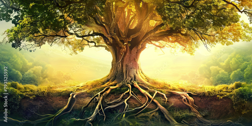 Spiritual Heritage: The Roots and Towering Tree - Visualize the roots ...