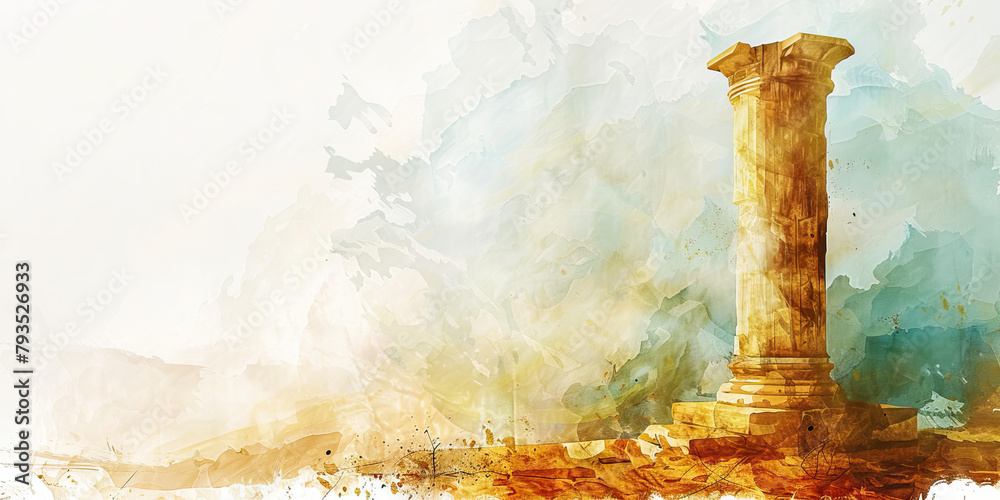 Pillar of Faith: The Ancient Pillar and Supportive Structure - Imagine ...