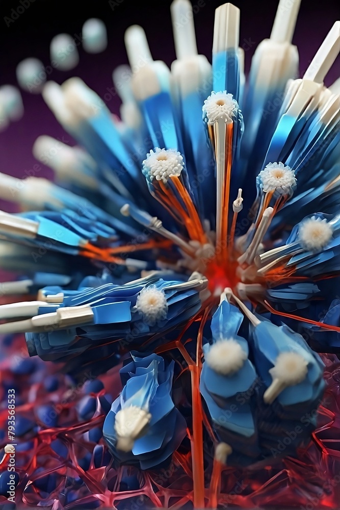 Zoom In Uric Acid Crystal Structure in Joints - Detailed Examination ...