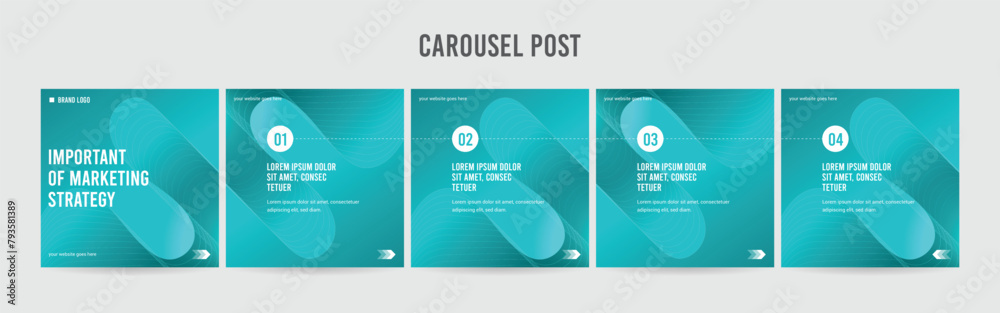 Stunning Carousel Post Template, Editable Social Media Layout Design ...