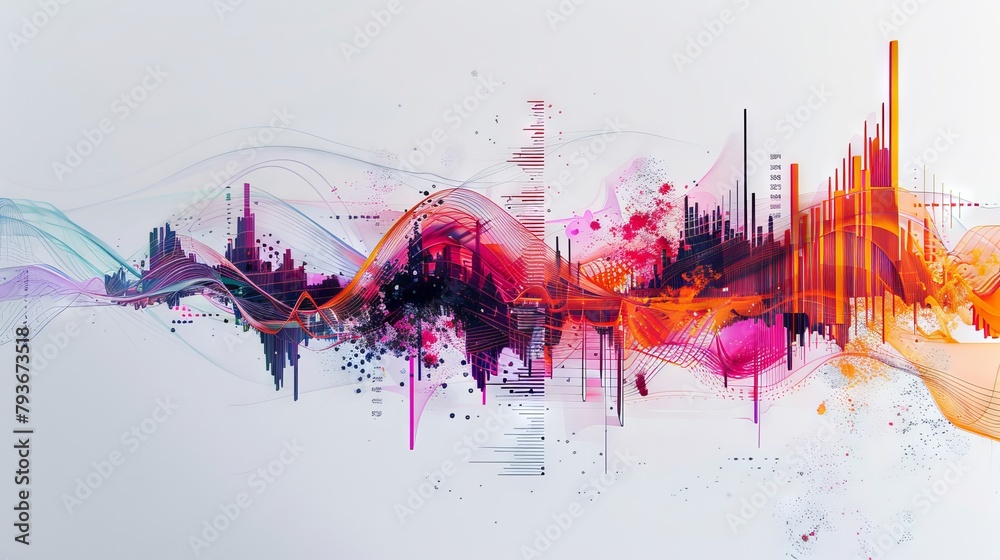 Bold and dynamic data artworks transforming statistical data into ...