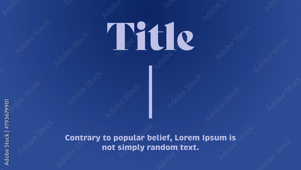 Modern Minimal Titles | Animated Titles with Control Panels Stock ...