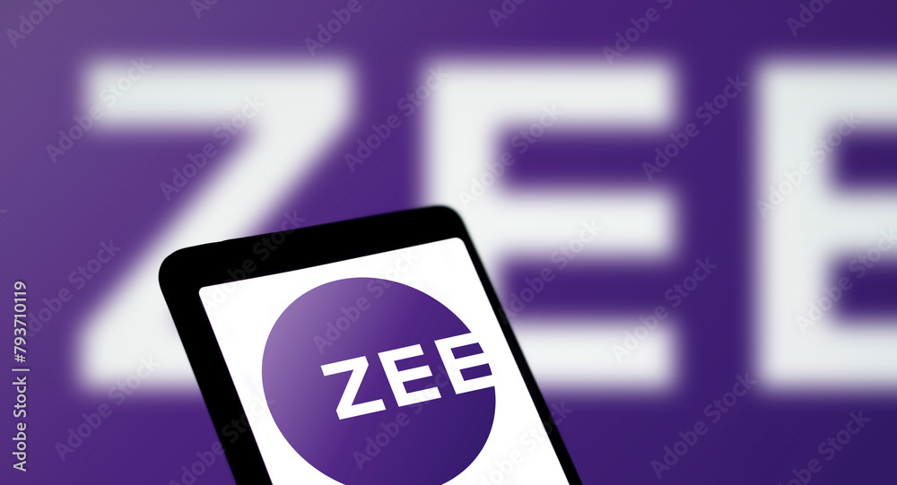 Dhaka, Bangladesh- 214 April 2024: Zee logo is displayed on smartphone ...