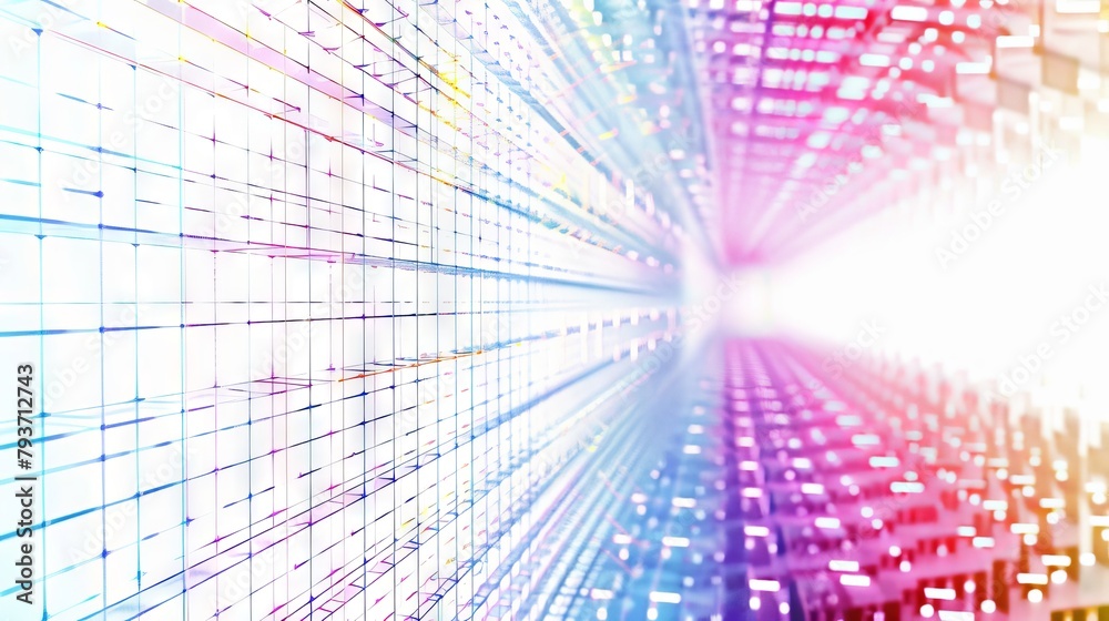 Cybernetic grid patterns creating mesmerizing visual effects and ...