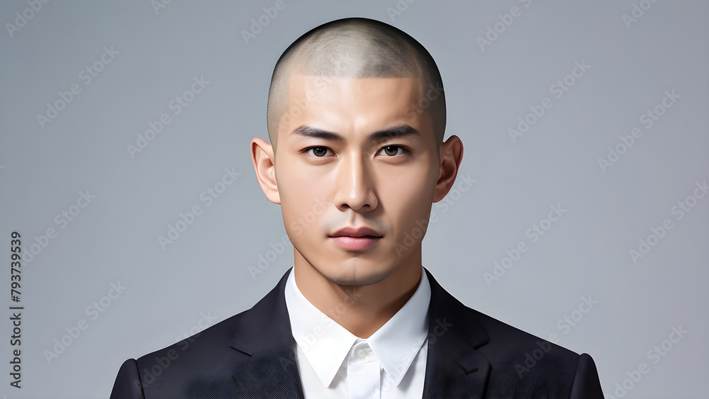 Pastel Buzz Cut: Youthful Elegance, Vibrant Pastel Scene: Modern Buzz ...