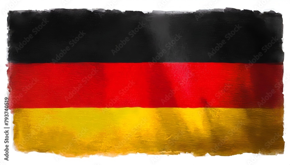 Watercolor illustration of poster germany flag Stock Illustration ...