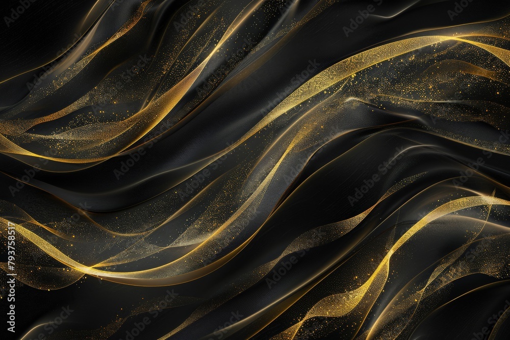 close-up of electronic circuit golden board background of computer ...