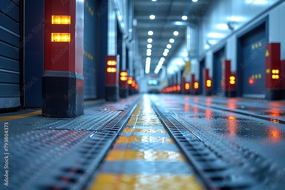 Truck Driver's Loading Dock Safety Barrier Imagery showcasing safety ...