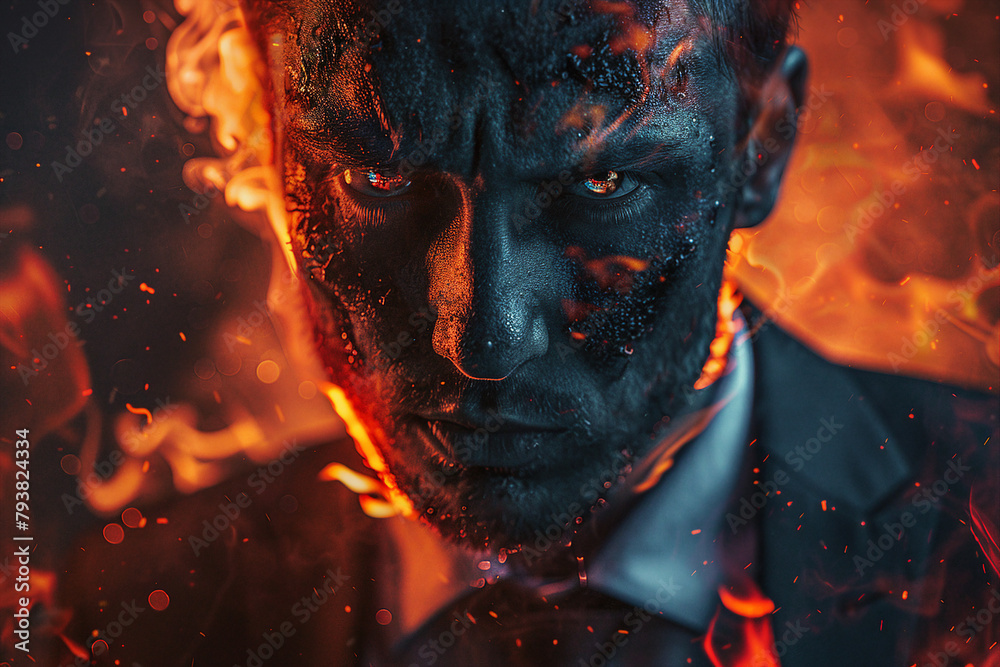 AI generated picture of terrifying demonic scary creature Stock Photo ...