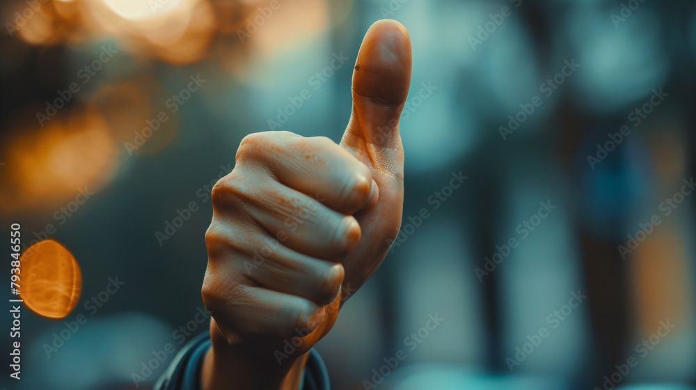 Thumbs Up Emoji A thumbs-up emoji depicting a hand giving a positive ...