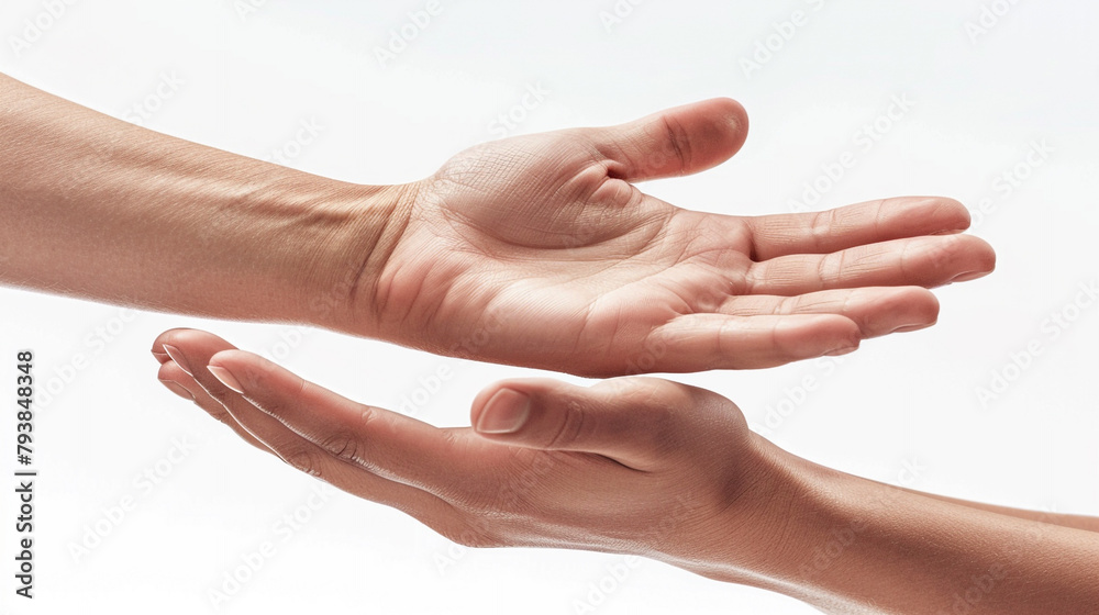 Clapping Hands Gesture Two hands clapping together expressing applause ...