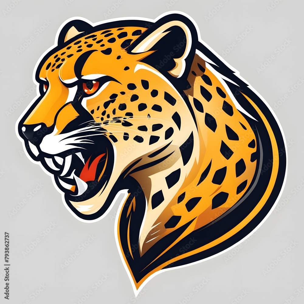 Cheetah Mascot Logo, Cheetah Esports logo, Tiger Logo Design, Leopard ...