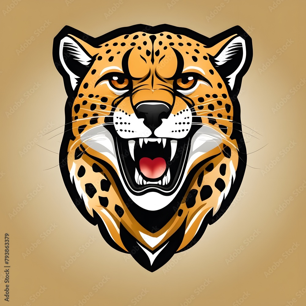 Cheetah Mascot Logo, Cheetah Esports logo, Tiger Logo Design, Leopard ...
