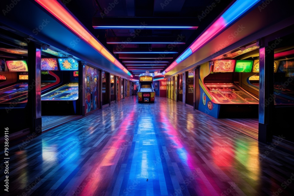 A Nostalgic Journey Back to the 1950s: A Retro Bowling Alley ...